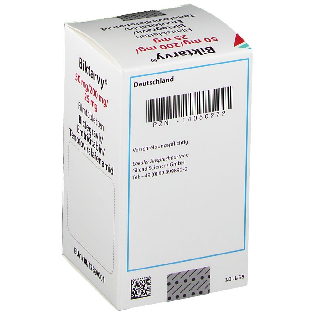 Biktarvy® 50 mg/200 mg/25 mg 30 St - shop-apotheke.com