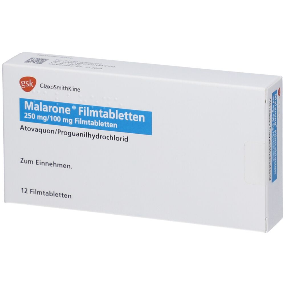 Malarone® 250 mg/100 mg 12 St - shop-apotheke.com