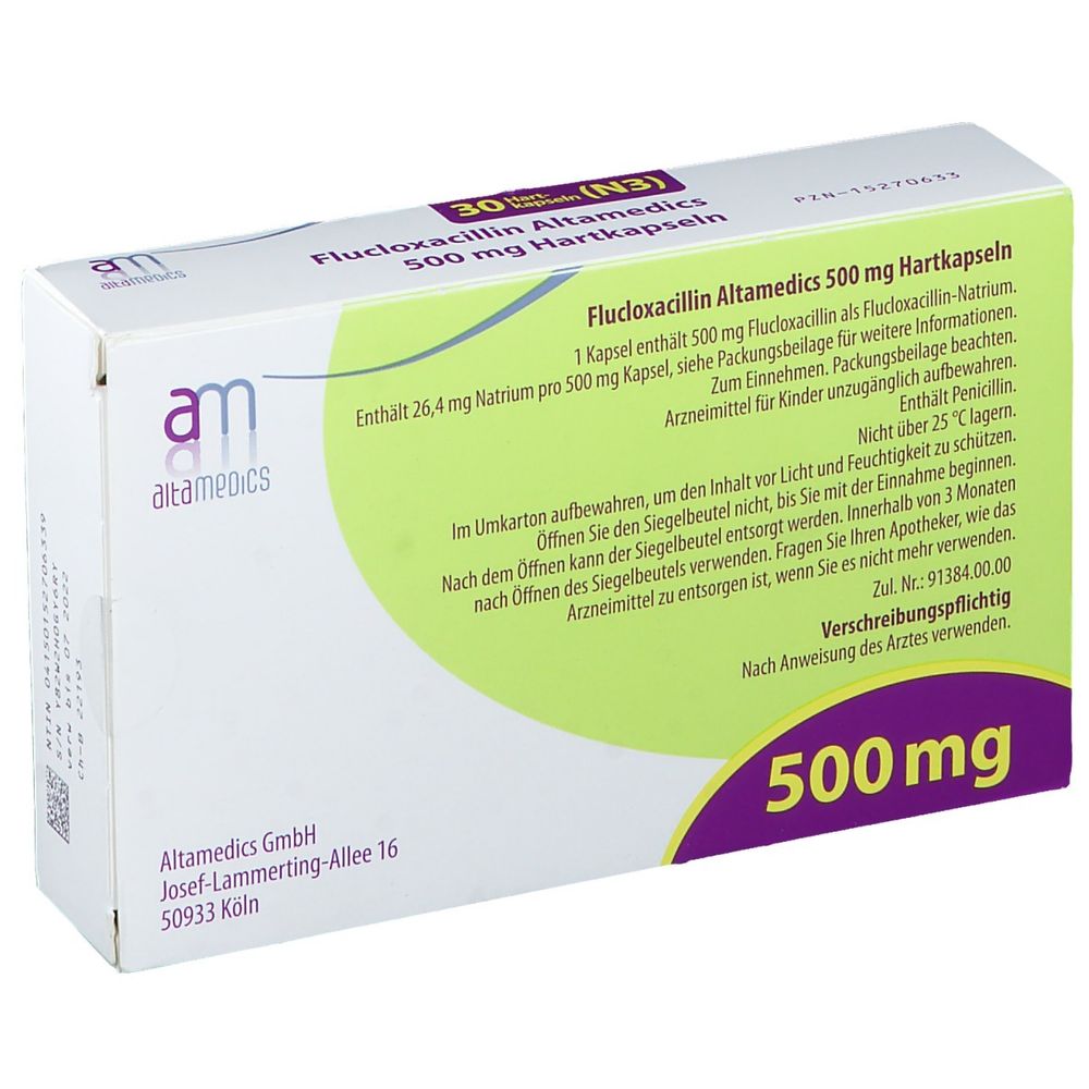 Flucloxacillin Altamedics 500 mg 30 St - shop-apotheke.com