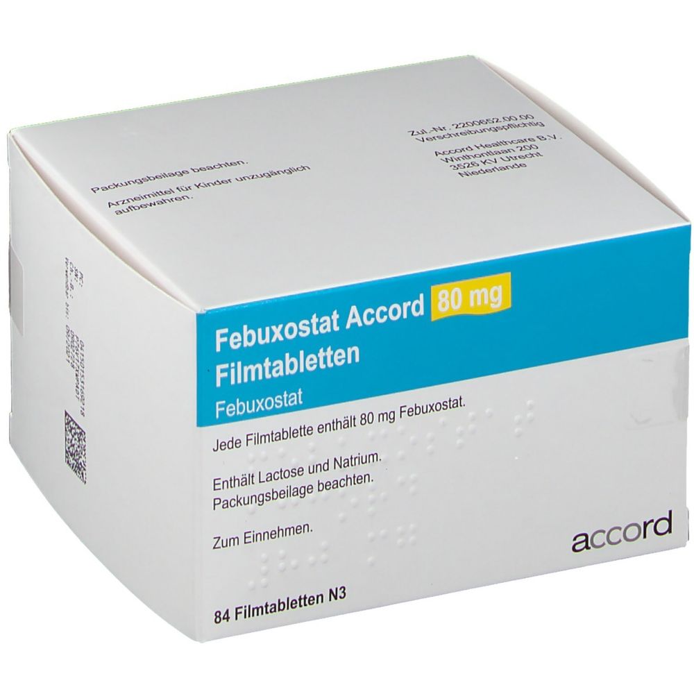 Febuxostat Accord 80 mg 84 St - shop-apotheke.com