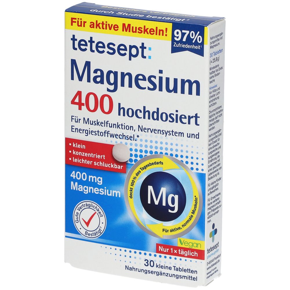 Tetesept Magnesium 400 hochdosiert 30 St - shop-apotheke.com