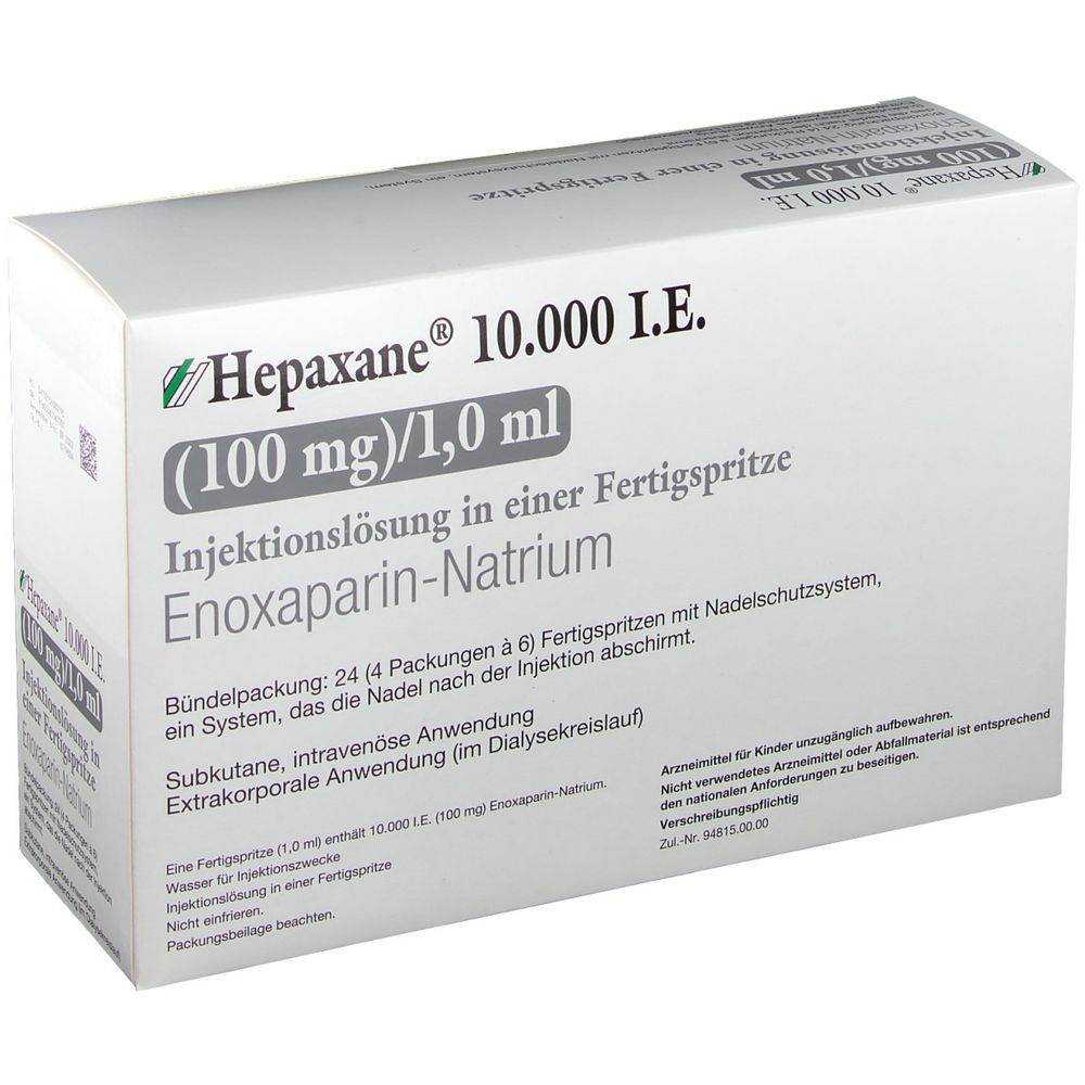 Hepaxane® 10.000 I.E. 100 mg/1,0 ml 24 St - shop-apotheke.com