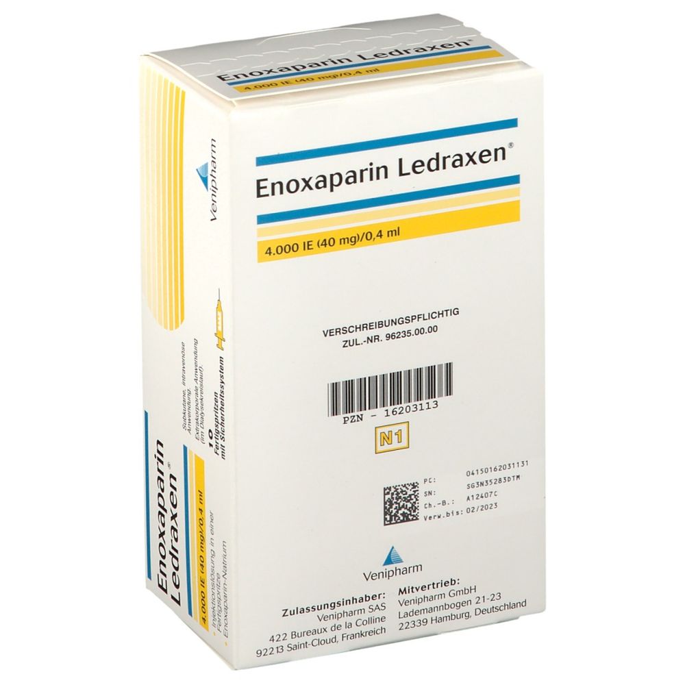 Enoxaparin Ledraxen® 4.000 IE 40 mg/0,4 ml 10 St - shop-apotheke.com