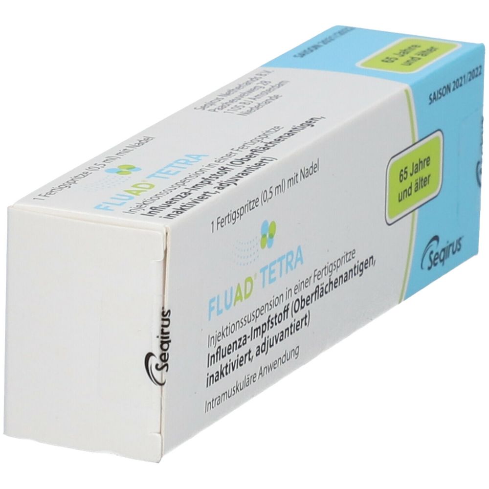 FLUAD Tetra 2021/2022 Inj.-Susp.F-Spr.m.Kanüle 0,5 ml - shop-apotheke.com