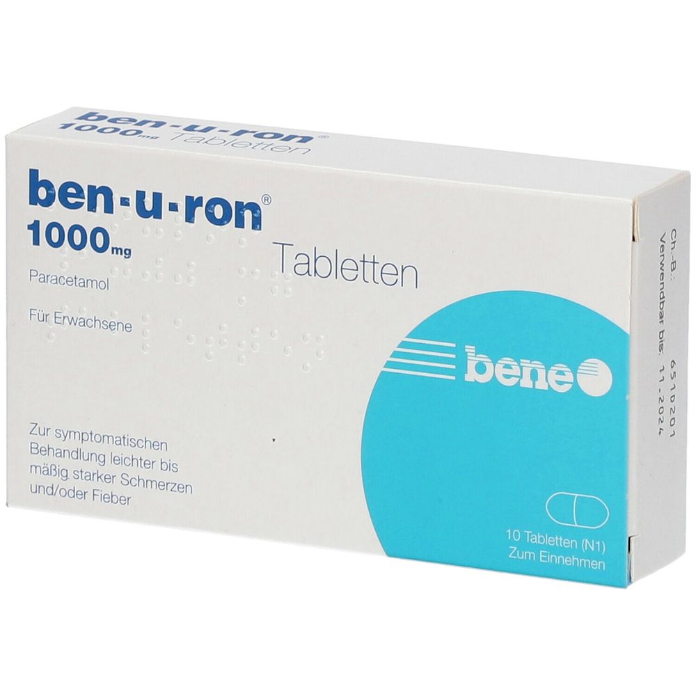 ben-u-ron 1000 mg 10 St - shop-apotheke.com