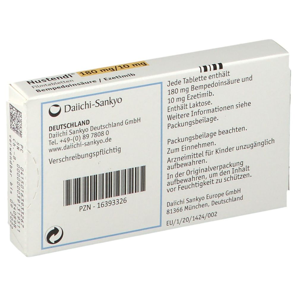 Nustendi® 180 mg/10 mg 28 St - shop-apotheke.com