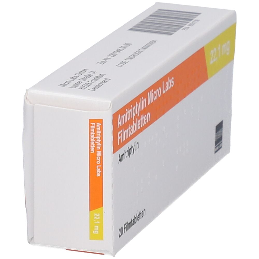 AMITRIPTYLIN Micro Labs 22,1 mg Filmtabletten 20 St - shop-apotheke.com