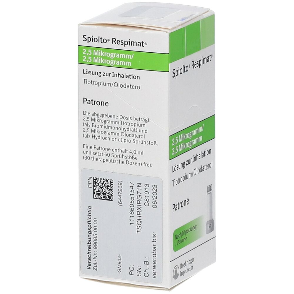 Spiolto Respimat 2,5 µg/2,5 µg Hub Nachfüllpackung 1x4 ml - shop ...