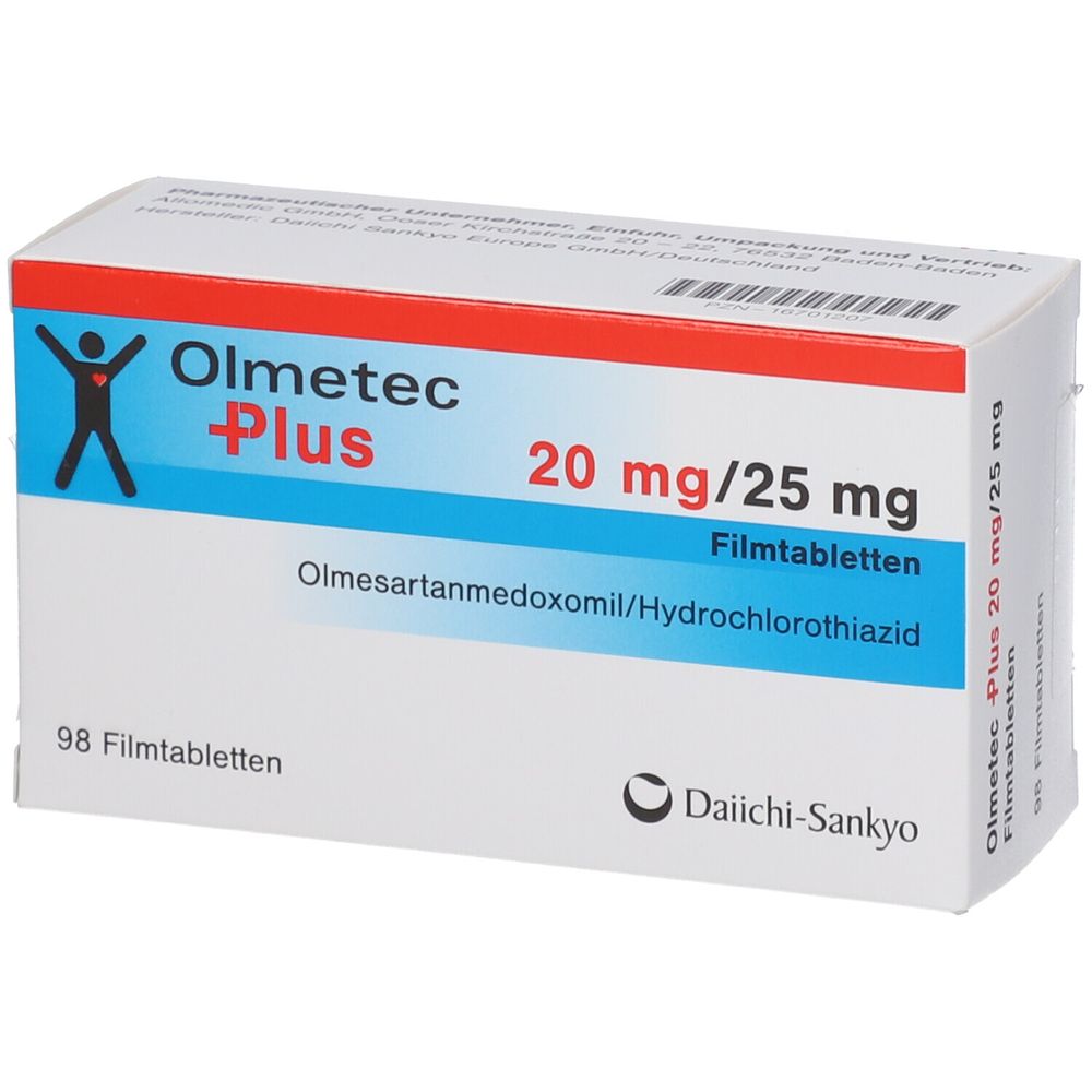 Olmetec Plus 20 mg/25 mg 98 St - shop-apotheke.com