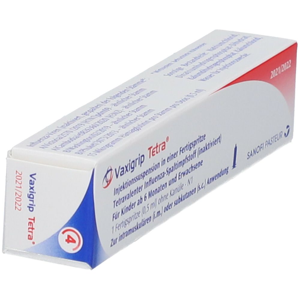 VAXIGRIP Tetra 2021/2022 Inj.Susp.Fertigspr.o.Kan. 1 St - shop-apotheke.com
