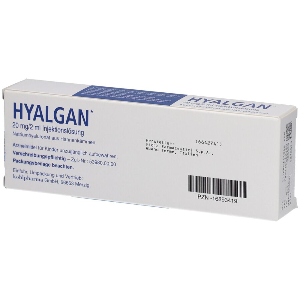 Hyalgan 20 mg/2 ml 1x2 ml - shop-apotheke.com