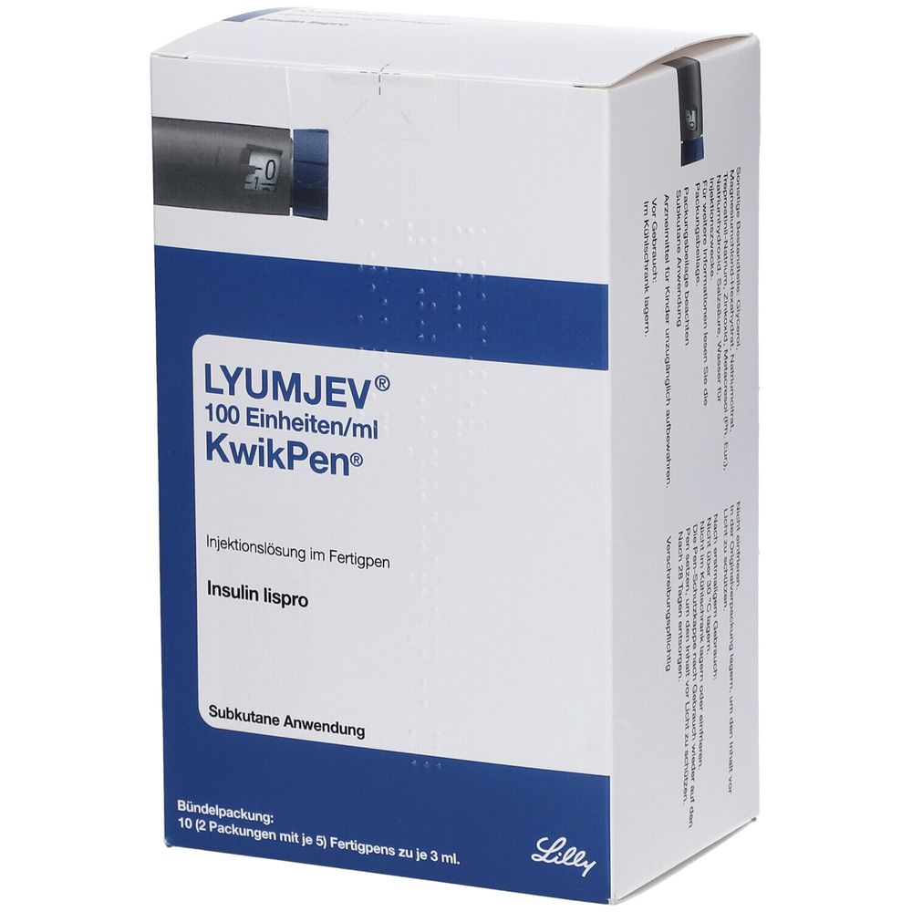 LYUMJEV 100 E/ml KwikPen Inj.-Lsg.im Fertigpen 10x3 ml - shop-apotheke.com