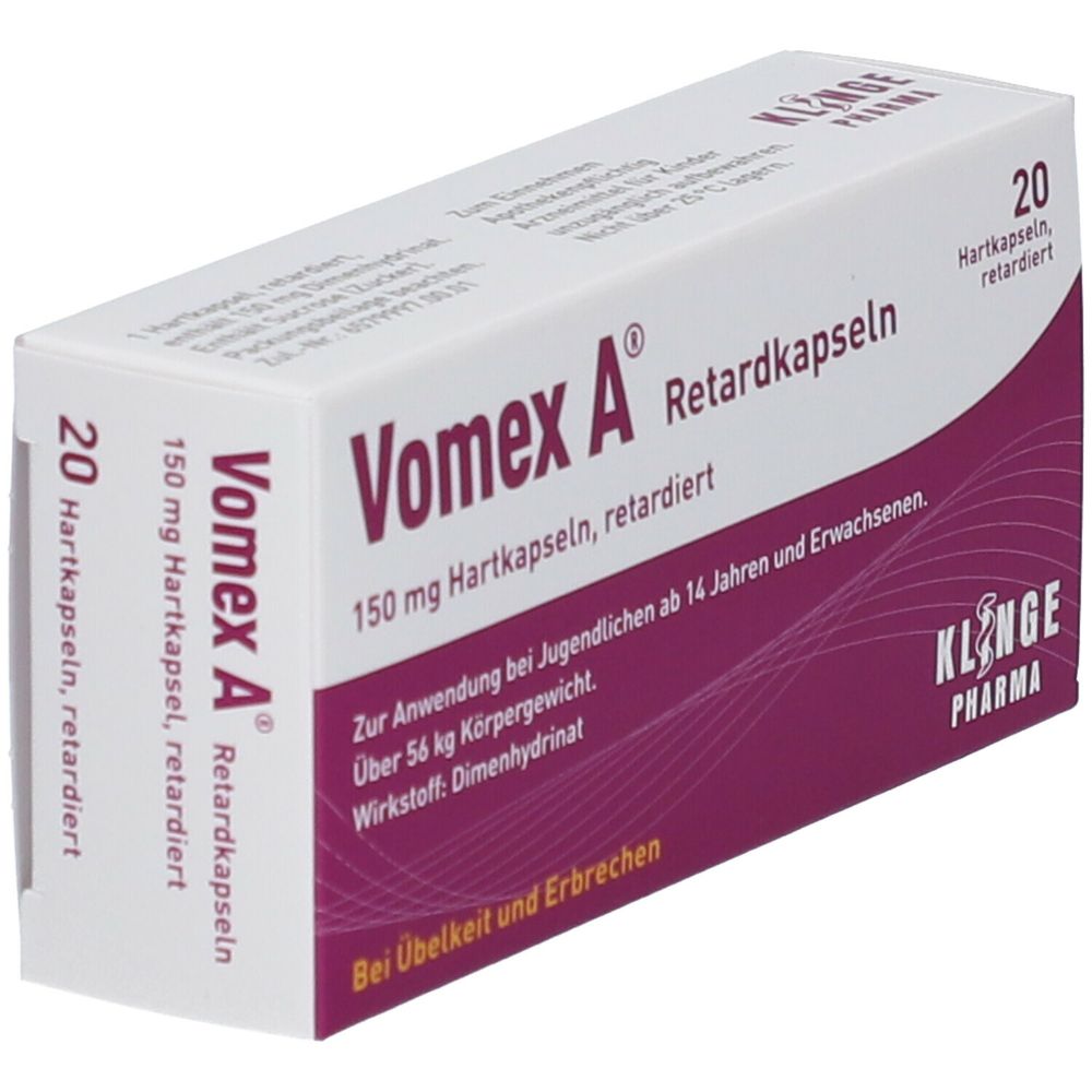 Vomex A® 150 mg 20 St - shop-apotheke.com