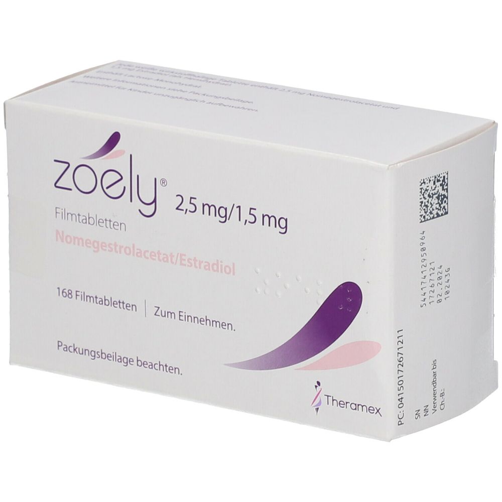 ZOELY 2,5 mg/1,5 mg Filmtabletten 6x28 St - shop-apotheke.com