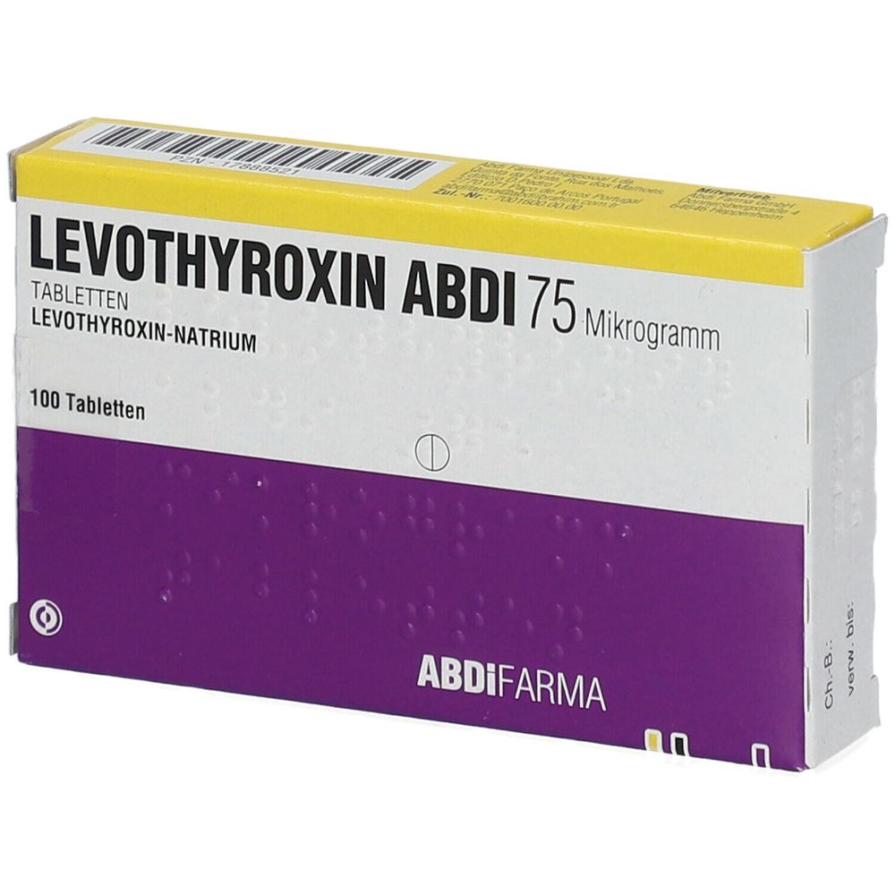 LEVOTHYROXIN Abdi 75 Mikrogramm Tabletten 100 St - shop-apotheke.com