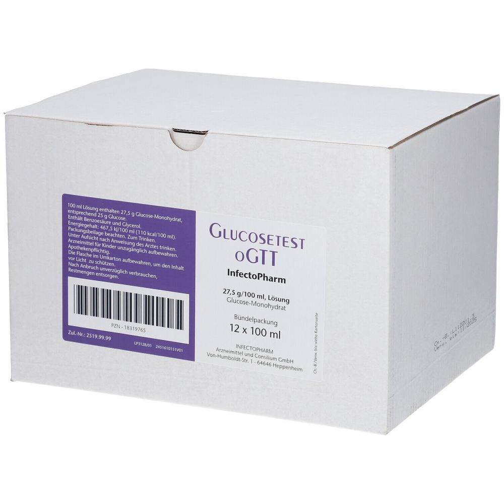 Glucosetest oGTT InfectoPharm 12x100 ml - shop-apotheke.com