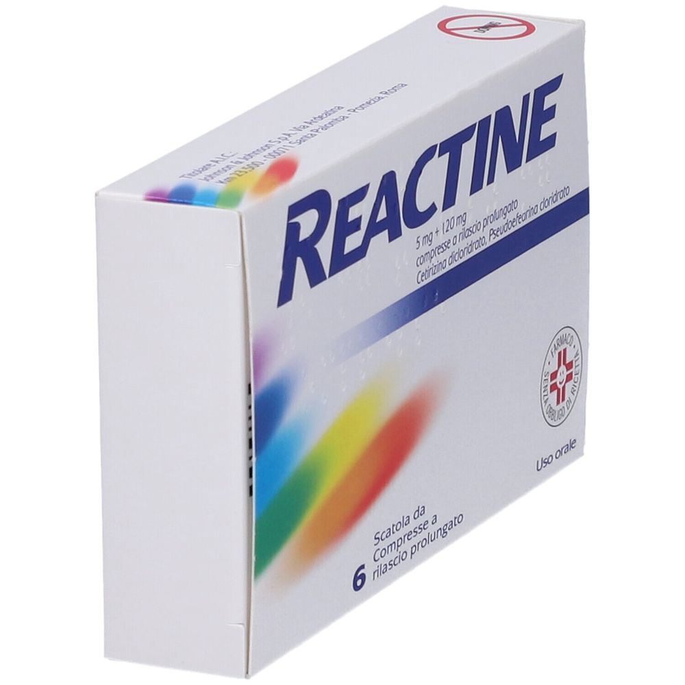Reactine 5 mg + 120 mg Compresse 6 pz | Redcare