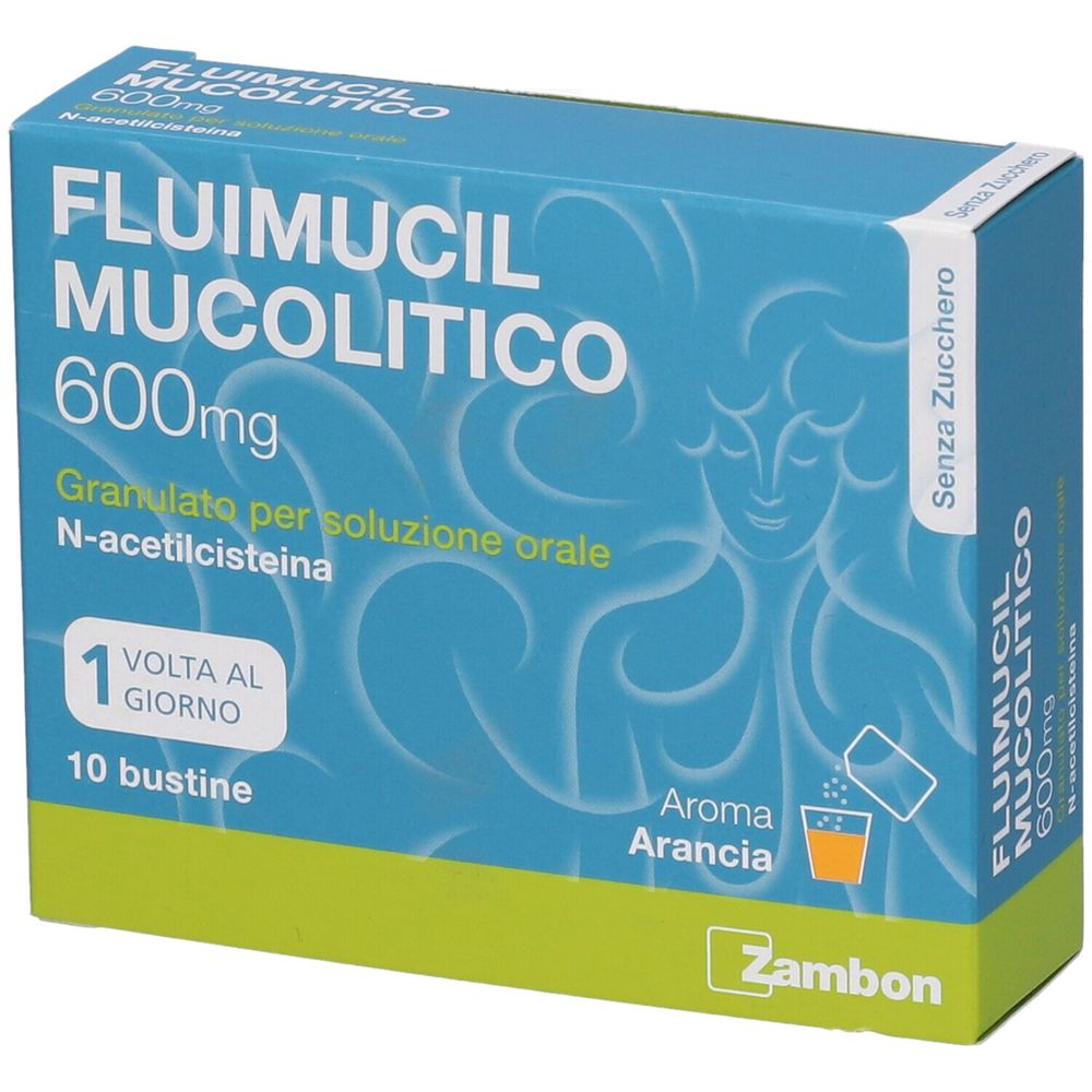 FLUIMUCIL MUCOLITICO 600 mg Granulato 10 Bustine 10 pz | Redcare