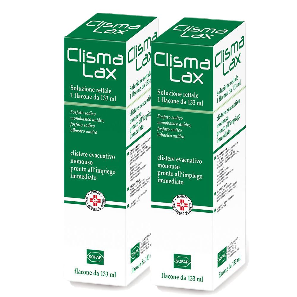 Clisma Lax Soluzione Rettale 1 flacone da 133 ml Set da 2 2x133 ml ...