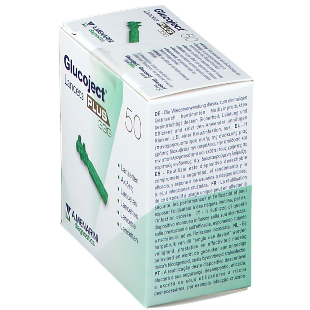 Glucoject® Lancets Plus 33G 50 Lancette 50 pz | Redcare