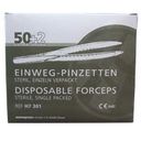 FRANK® Einmalpinzette aus Kunststoff steril 12,5 cm im Spenderkarton 50 St - Shop Apotheke