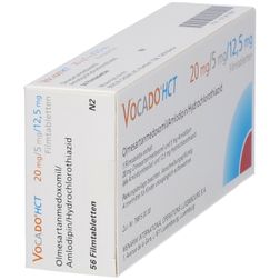 Vocado®HCT 20 mg/5 mg/12,5 mg 56 St - shop-apotheke.com