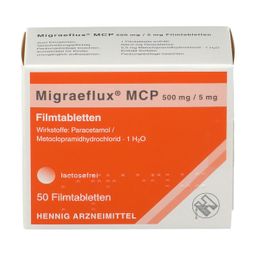 Migraeflux® MCP 500 mg/5 mg 50 St mit dem E-Rezept kaufen - Shop Apotheke