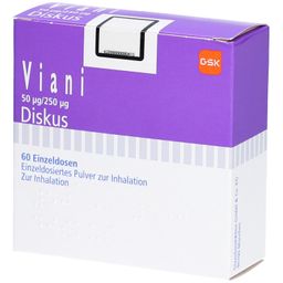 Viani® 50 ug/250 ug Diskus® 60 St mit dem E-Rezept kaufen - Shop Apotheke