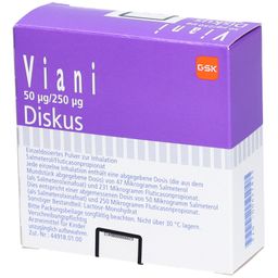 Viani® 50 ug/250 ug Diskus® 60 St mit dem E-Rezept kaufen - Shop Apotheke