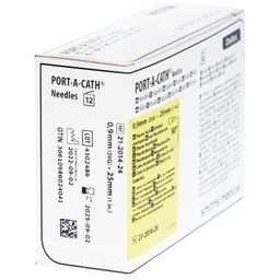 PORTNADEL n. Huber gebogen 20 G 25,4 mm 12 St - Shop Apotheke