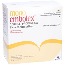 mono embolex® 3000 I.E. PROPHYLAXE 20 St mit dem E-Rezept kaufen - Shop ...