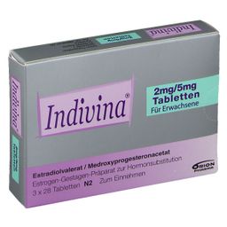 Indivina® 2 mg/5 mg. 3x28 St mit dem E-Rezept kaufen - Shop Apotheke