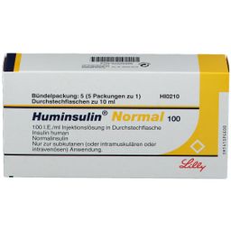 Huminsulin® Normal 100 5x10 ml mit dem E-Rezept kaufen - Shop Apotheke