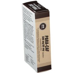 Para Caf 500 mg/65 mg 20 St - Shop Apotheke