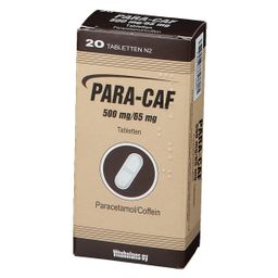 Para Caf 500 mg/65 mg 20 St - Shop Apotheke