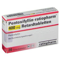 Pentoxifyllin-ratiopharm® 400 mg 20 St mit dem E-Rezept kaufen - Shop ...