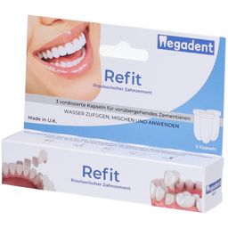 Dr. Denti Refit Zahnzement für Kronen und Brücken 3 St - Shop Apotheke