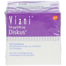 Viani® 50 ug/250 ug Diskus® 3x60 St mit dem E-Rezept kaufen - Shop Apotheke