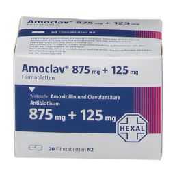 Amoclav® 875 mg + 125 mg 20 St mit dem E-Rezept kaufen - Shop Apotheke