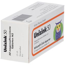 Unizink® 50 Tabletten 50 St - Shop Apotheke