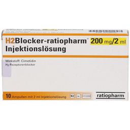 H2-Blocker-ratiopharm® 200 mg/2 ml 10x2 ml mit dem E-Rezept kaufen ...