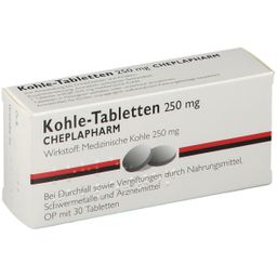 Kohle-Tabletten 250 mg 30 St - Shop Apotheke