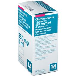 Clarithromycin 1A250Mg/5Ml 100 ml mit dem E-Rezept kaufen - Shop Apotheke