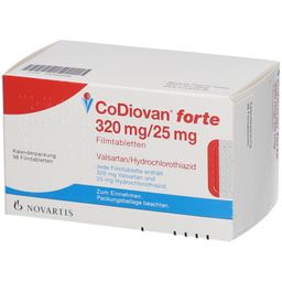 CoDiovan® Forte 320 mg/25 mg 98 St mit dem E-Rezept kaufen - Shop Apotheke