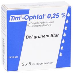 Tim®-Ophtal® 0,25 % 3x5 ml mit dem E-Rezept kaufen - Shop Apotheke
