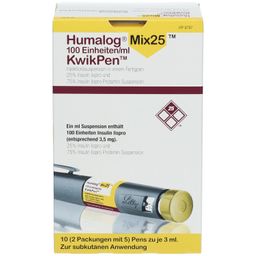 Humalog® Mix25™ 100 Einheiten/ml KwikPen™ 10 St mit dem E-Rezept kaufen ...