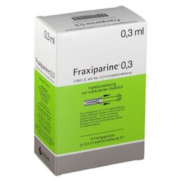 Fraxiparine® 0,3 10x0,3 ml mit dem E-Rezept kaufen - Shop Apotheke