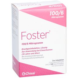 Foster® 100/6 µg Druckgasinhalation 2 St mit dem E-Rezept kaufen - Shop ...