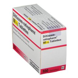 Diltiazem-ratiopharm® 60 mg 100 St mit dem E-Rezept kaufen - Shop Apotheke