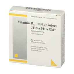 Vitamin B12 1000 µg inject JENAPHARM® 5x1 ml - Shop Apotheke